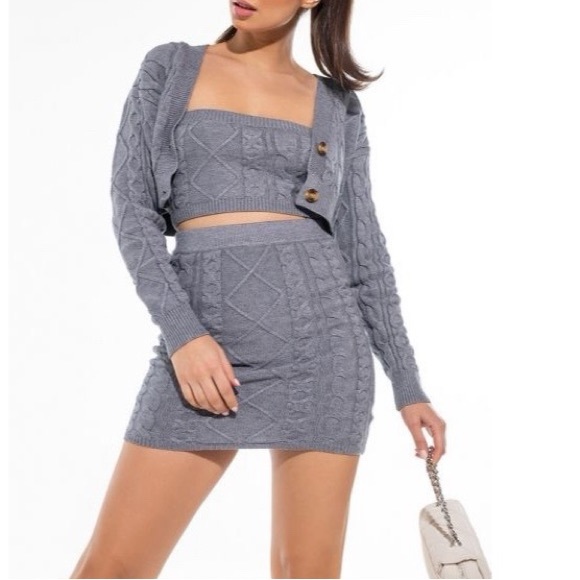 AKIRA | Sweaters | Some Type Of Way Knit 3 Piece Set | Poshmark